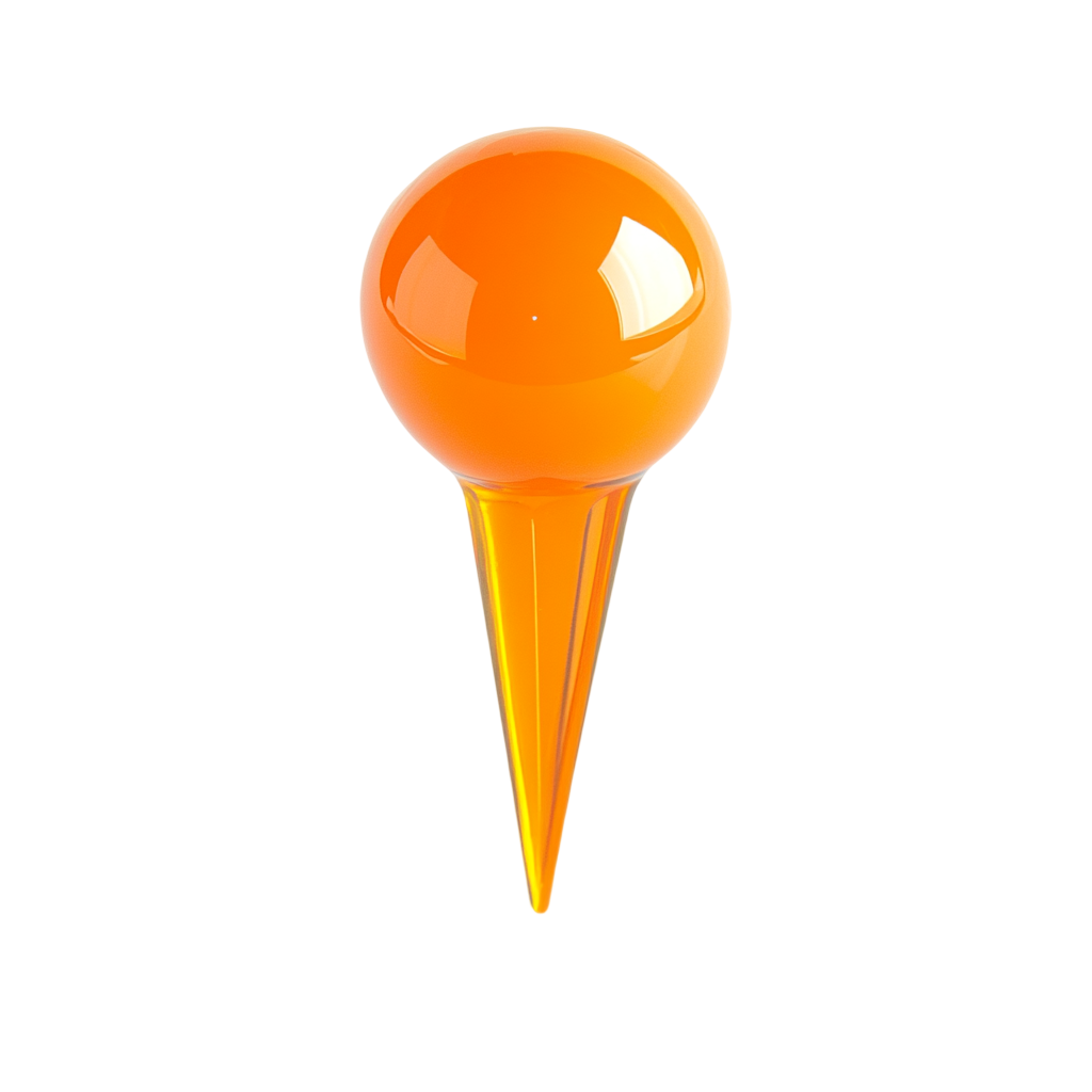 Free: Minimalist Orange Location Pin Icon Design - nohat.cc