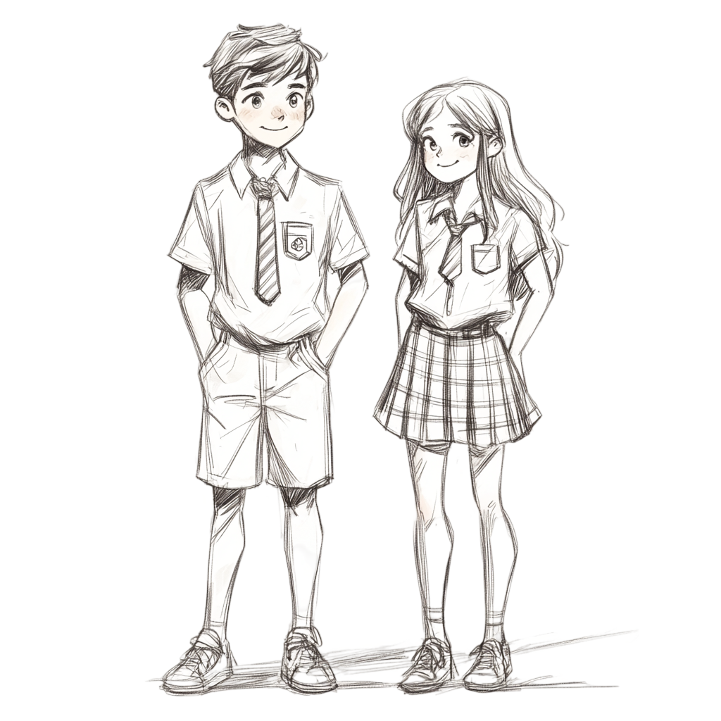Free: Transparent School Uniform Design for Boys and Girls - nohat.cc