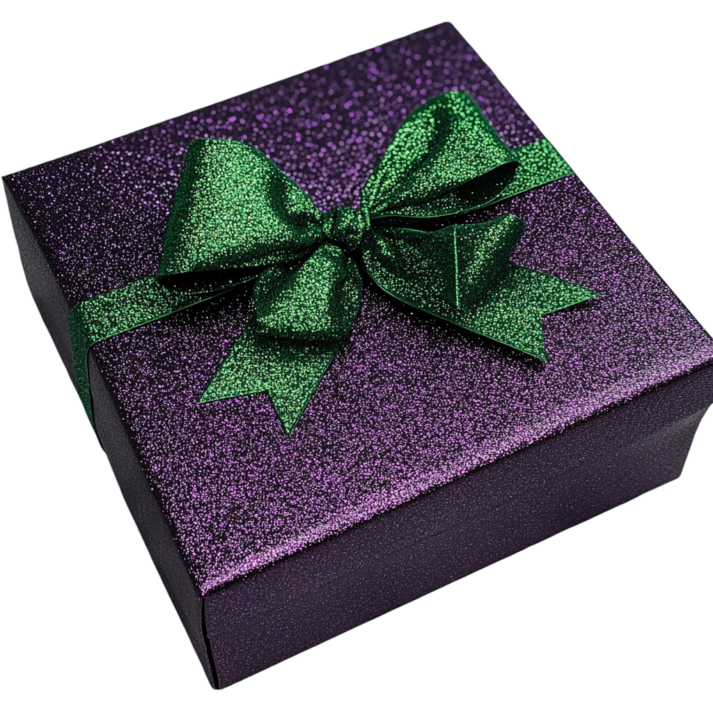 Free: Festive Glitter Box with Raver Bow for Big Gifts - nohat.cc