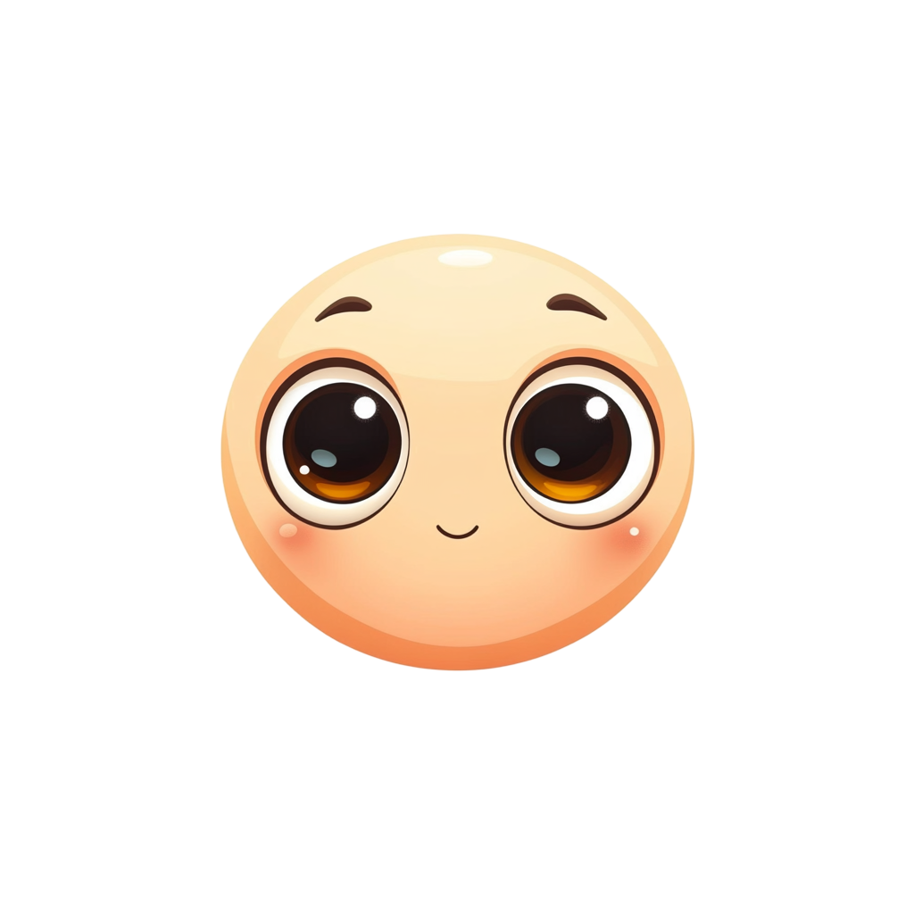 Free: Curious Emoji with Subtle Smile and Wide Eyes - nohat.cc
