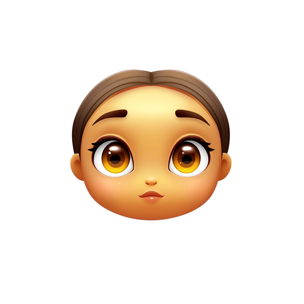Free: Curious Emoji with Subtle Smile and Wide Eyes - nohat.cc